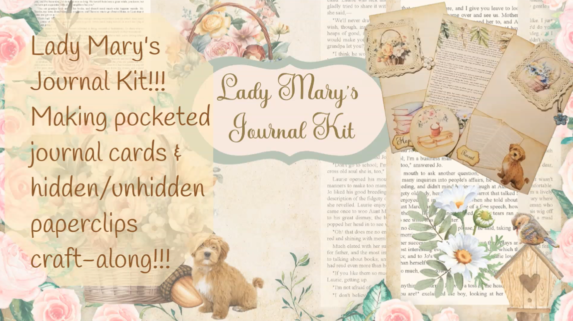 Lady Mary Journal – Making pocketed journal cards and hidden/unhidden ...