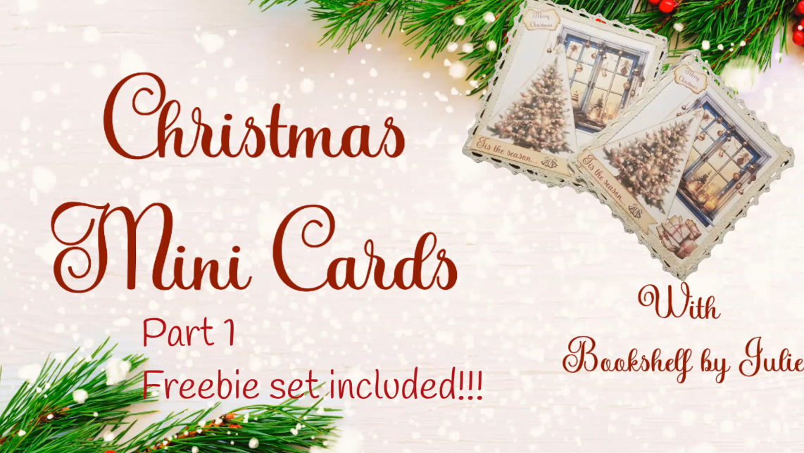 Making Christmas Mini Cards Series Part 1! Freebie set included ...