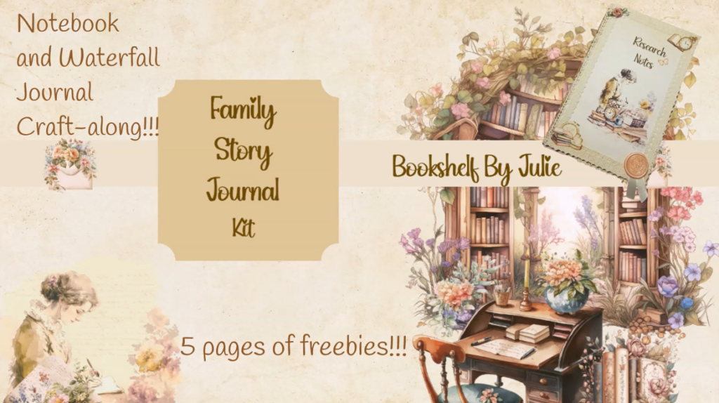 Notebook and Waterfall Journal Craft-along tutorial using a 5 page ...