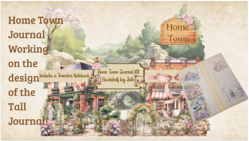 Designing more of the Home Town Tall Journal! Super simple and easy ...