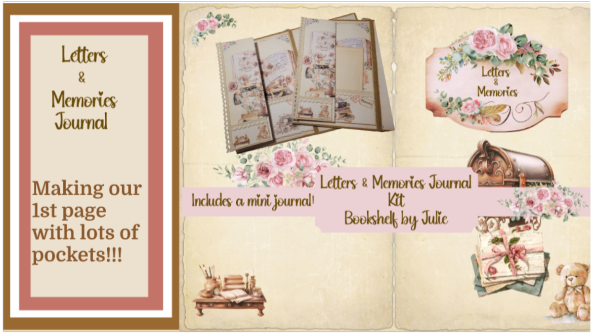 Making our first journal page for the Letters & Memories Journals ...